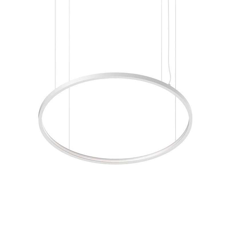 HALOS MINI ORIZZONTALE 1440 Lampadario Sospensione LED 93W 4K IP40 Bia ...